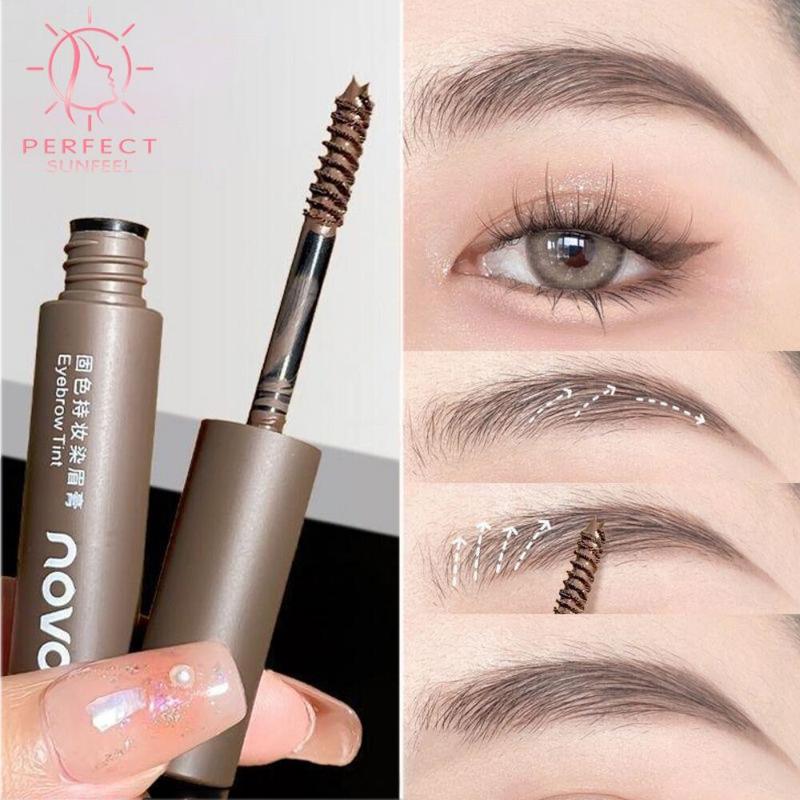 NOVO Dying Eyebrow Cream Liquid Dye Eyebrows Gel Natural Waterproof - TikTok Shop Singapore