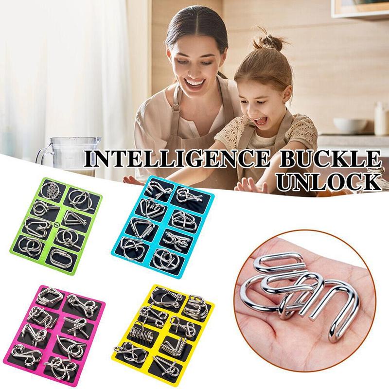 Permainan Interlock Buka Kunci Pautan Besi, Disentanglemen, Penggoda ...