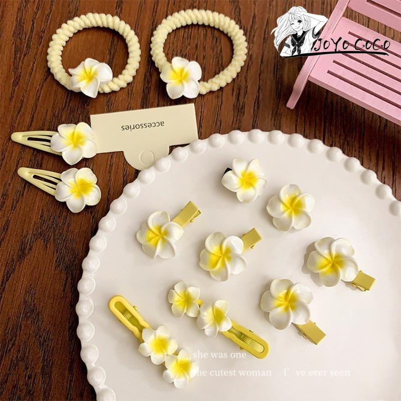 Klip Rambut, Poni Kecil, Corak Bunga Comel, Kuning, Fesyen Musim ...