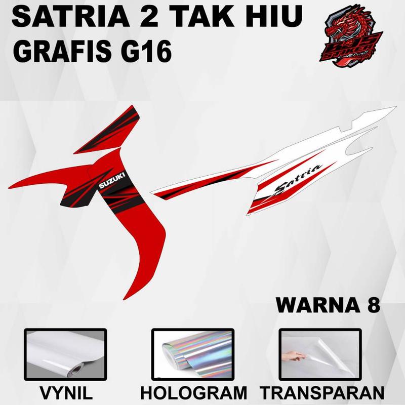 stiker sticker striping Suzuki Satria 2tak Satria Hiu g16 - stiker ...