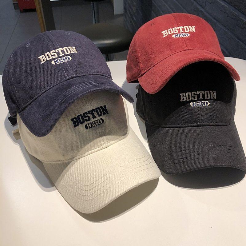 หมวกเบสบอลเนื้อนุ่ม ปักโลโก้ BOSTON 1630 มีให้เลือก 7 สี คุณภาพสูง ...