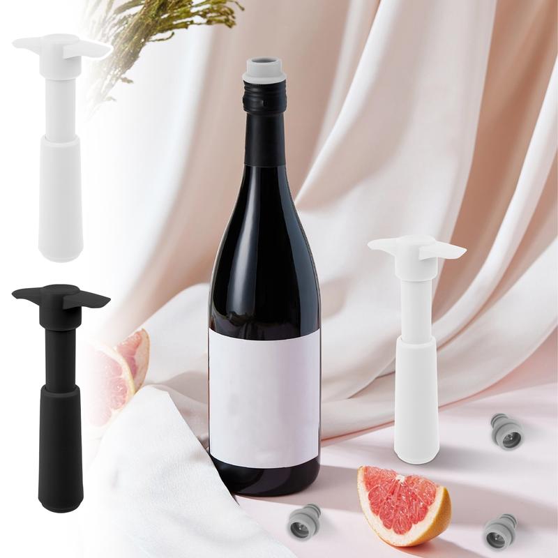 Wine Saver Pump with 12 Vacuum Wine Stoppers Portable Wine Bottle ...