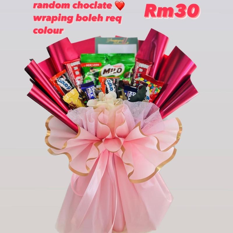 Bouquet bajet random choclate buket hadiah bajet bouquet suprise ...