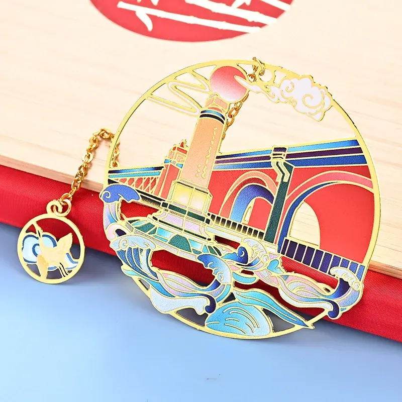 Cultural and Creative Bookmark Hubei Huanghelou Yueyanglou Scenic Area ...