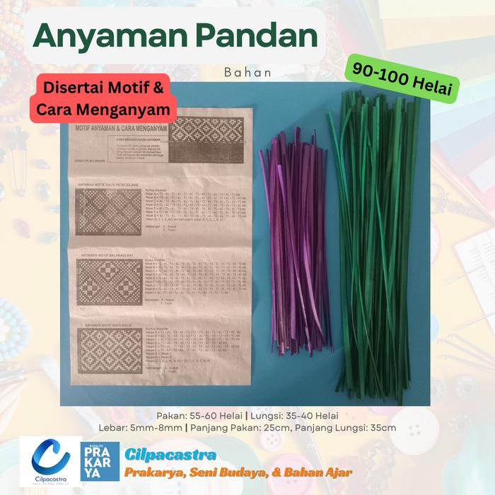 Promo Bahan Anyaman Pandan, Prakarya Anyaman Tradisional Pandan ...