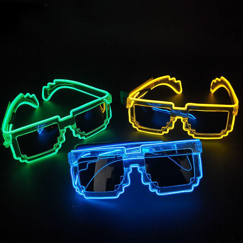Unisex Led Sunglasses for Glow Party Glasses Glow In The Dar - TikTok ...