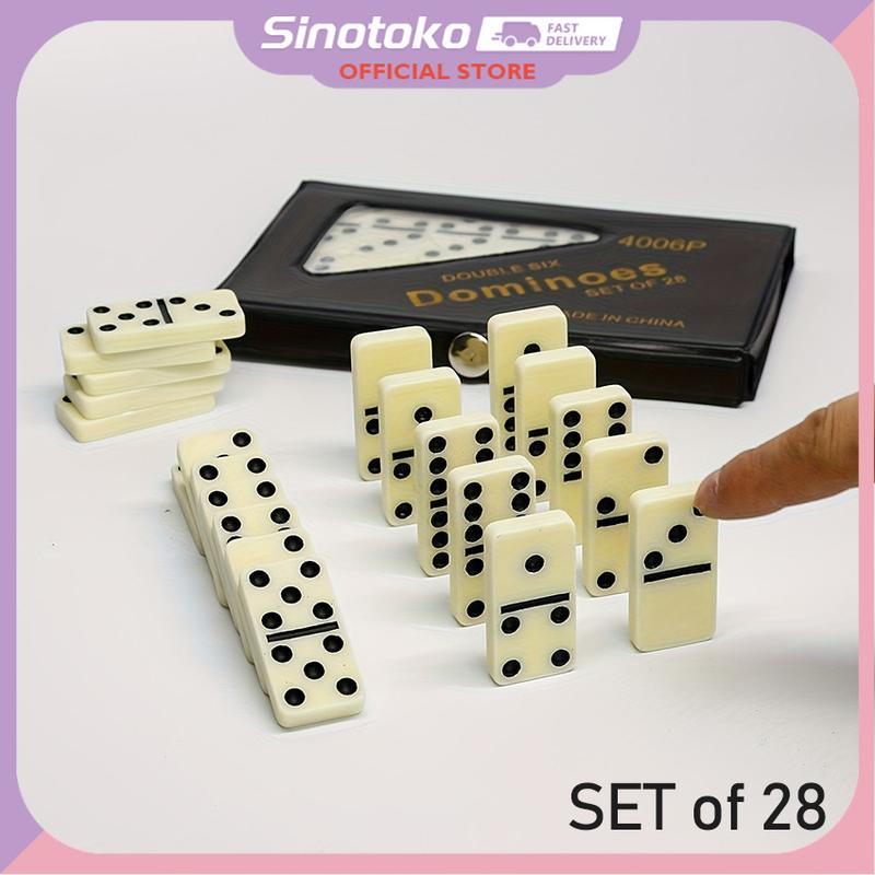 Batu Domino Gaple Set 28 PCS, Board Game Domino Balok Tebal dengan ...