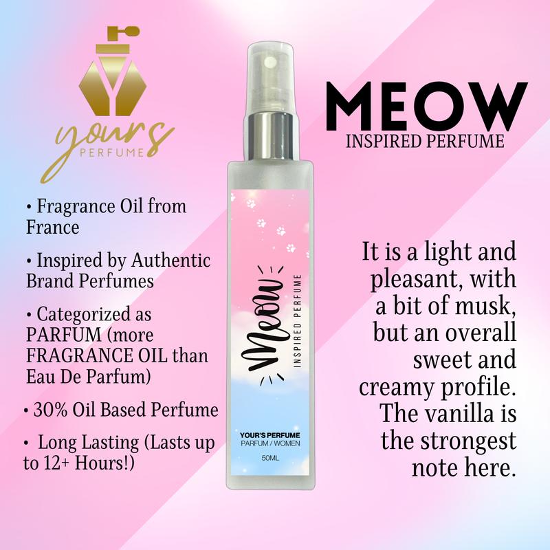 50ML YOURS MEOW WOMEN PERFUME BY: YOURS PERFUME - TikTok Shop Philippines