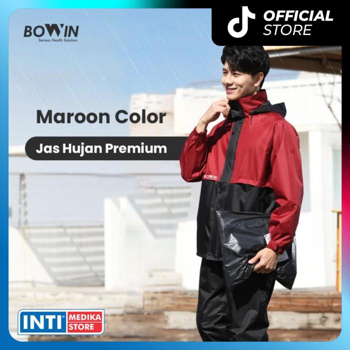 Promo BOWIN - Jas Hujan PREMIUM Reflektif dengan Face Shield & Anti ...