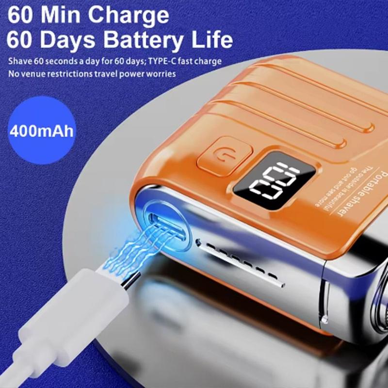 Portable Magnetic Double Head Razor with Digital Display Rechargeable ...