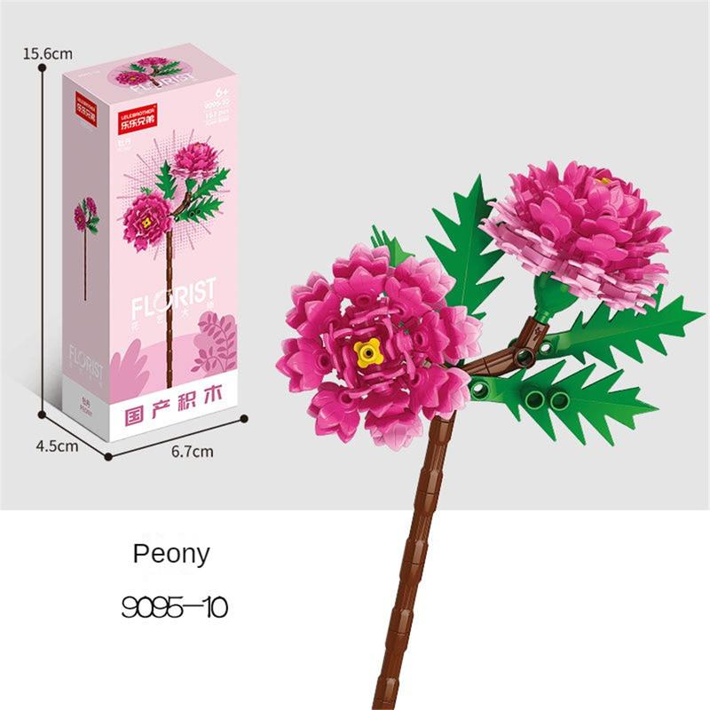 Blok Bangunan, Bentuk Bunga, Mainan Pendidikan untuk Kanak-kanak ...