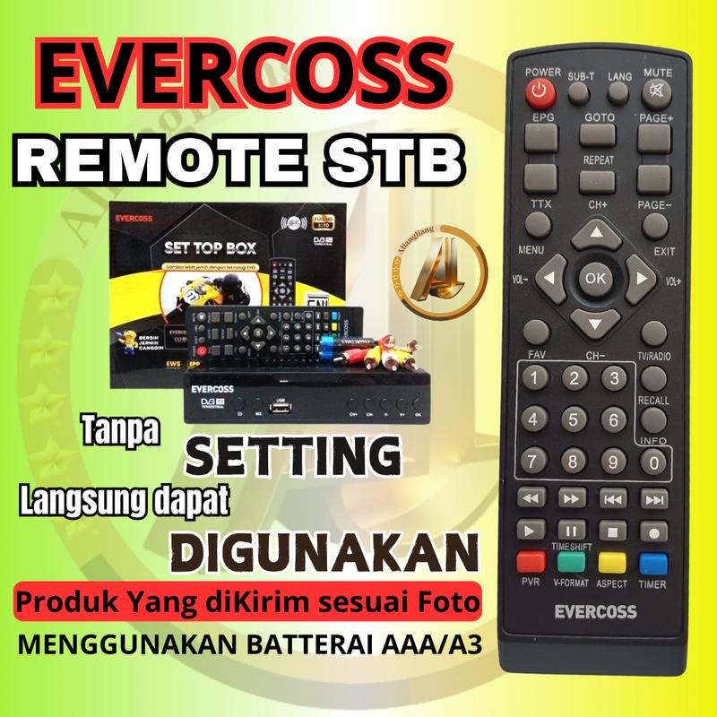 Remot Remote STB Evercoss Remot Set Top Box EVERCOSS - Shop | Tokopedia