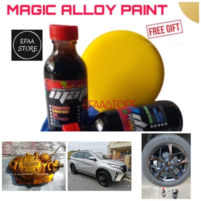 [PROMO] Magic Alloy Paint (60 ML) CHROME RIM PAINT Cat Rim Kereta Cat ...