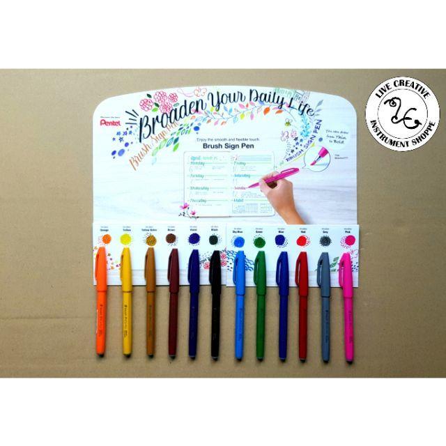 PENTEL Fude/Fudemoji Touch Brush Sign Pen (SES15C) - TikTok Shop Malaysia