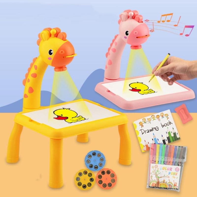 Painting Toys Painting Set Led Projector Drawing Table Multifunctional ...