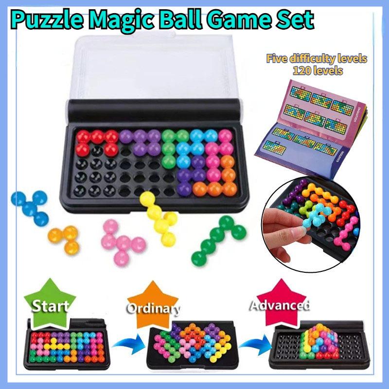 3D Bead Puzzle Logic Board Game Classic Pyramid Board Pearl Children's ...
