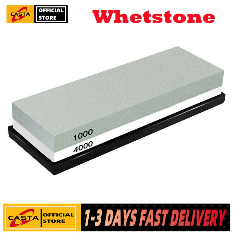 CASTA Premium Whetstone Knife Sharpening Stone 2 Side Grit 400/1000 ...
