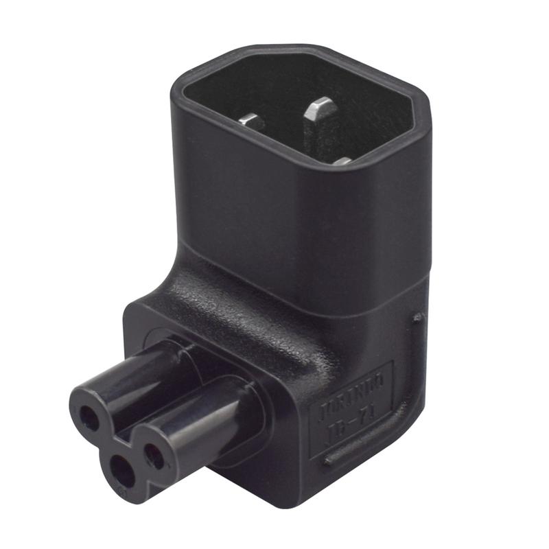 IEC320 C5 Power Converter IEC C14 Male Plug to C5 Female Up/Down ...