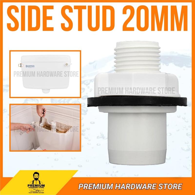 20MM PVC SIDE STUD FOR TOILET CISTERN AND WATER TANK - TikTok Shop Malaysia