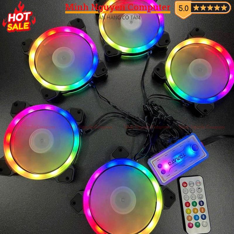 Quạt tản nhiệt, Fan Led RGB Tomato V1 Led RGB - Đồng Bộ Hub Coolmoon ...