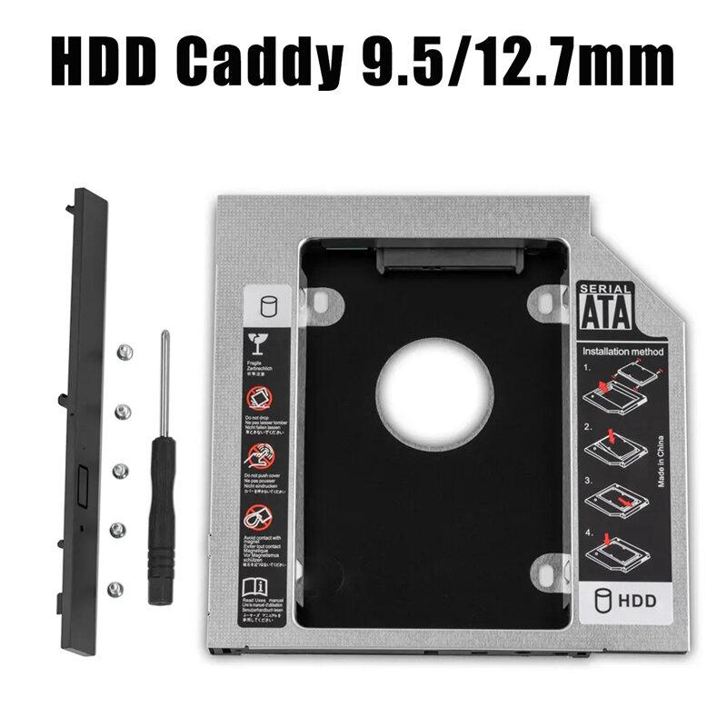 Aluminum 2nd Second Hdd Caddy 9.5mm 12.7mm Optibay SATA 3.0 2.5 ...