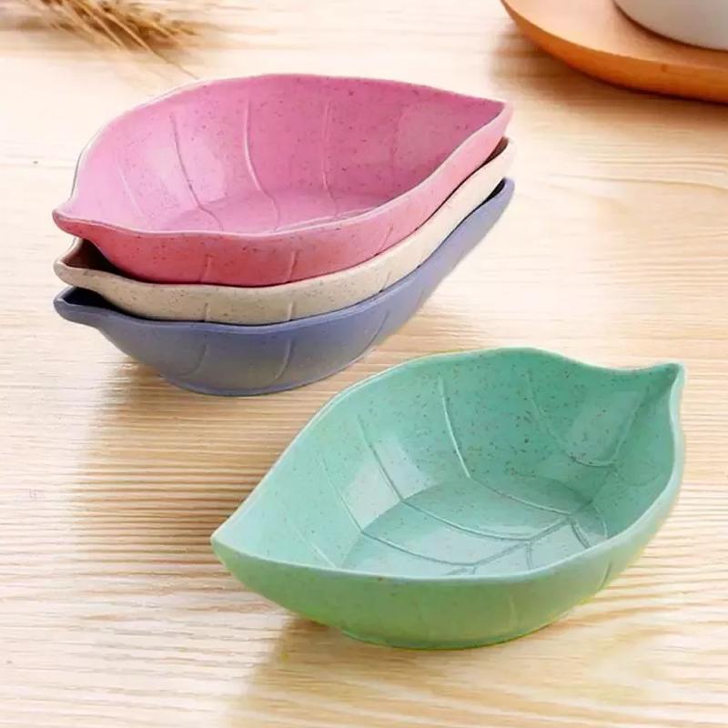 WHOLESALE | Leaf Shaped Wheat Straw Seasoning Dish Plate Soy - TikTok ...