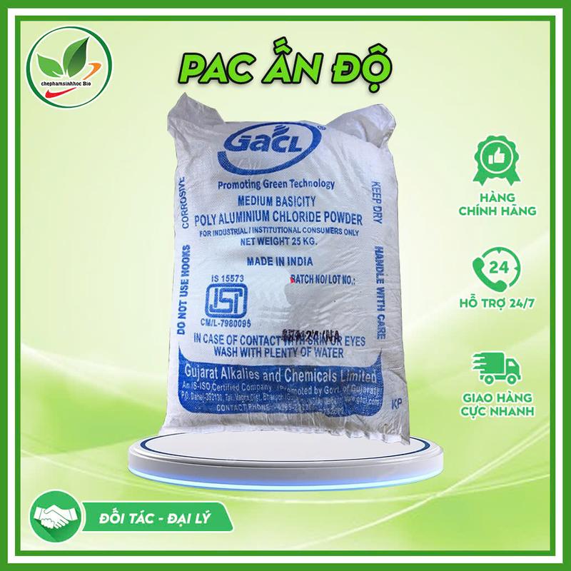 PAC lắng cặn làm trong nước, hạ phèn - Bao 25kg - PAC Ấn Độ - TikTok ...