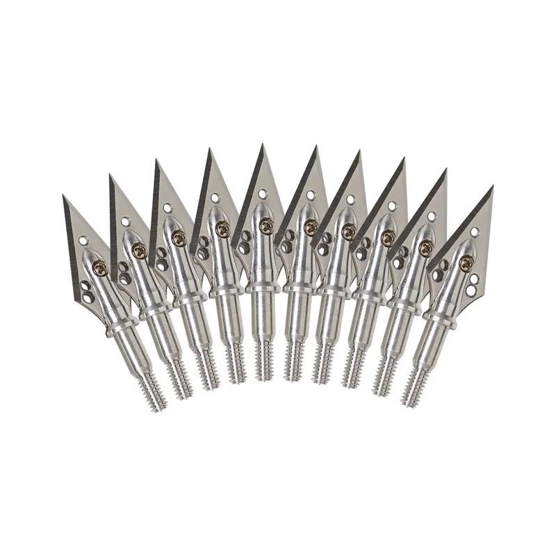 12 pcs Stainless Steel Arrow Hunting Arrow Bits With Wide Tips - TikTok ...
