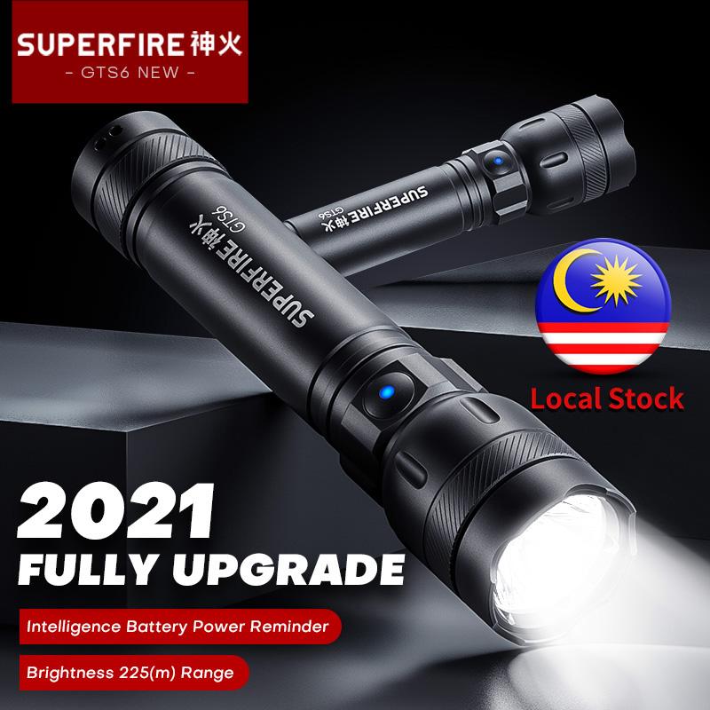 Supfire GTS6 Lampu Suluh Terang Aluminium Alloy Rechargeable - TikTok ...