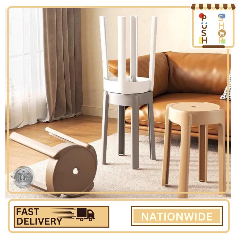 Modern Aesthetic Nordic Style Round Plastic Chair For Dining - TikTok ...