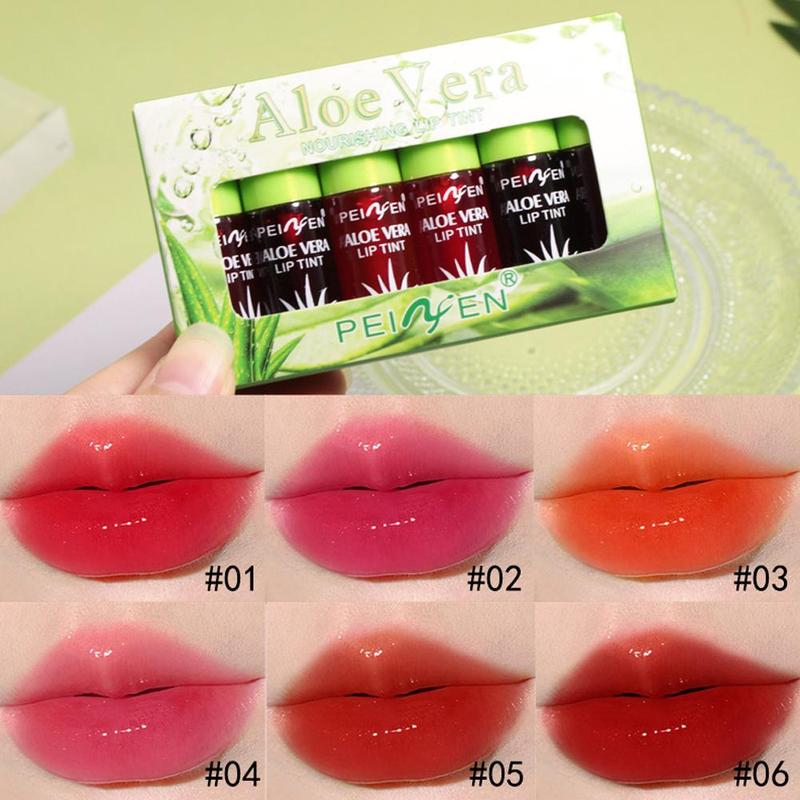 6PCS/box Aloe Lipstick Lip Tint Long Lasting Waterproof Moisturizing - TikTok Shop Philippines