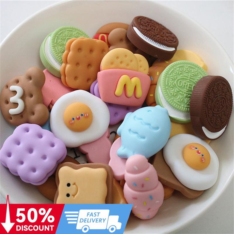 2pcs Resin Biscuit Hair Clips Accessories - TikTok Shop Singapore