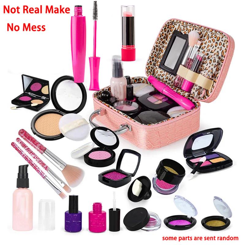 Colorful Kids Vanity Kit, Portable Pretend Play Makeup Toy, 20pcs/set ...