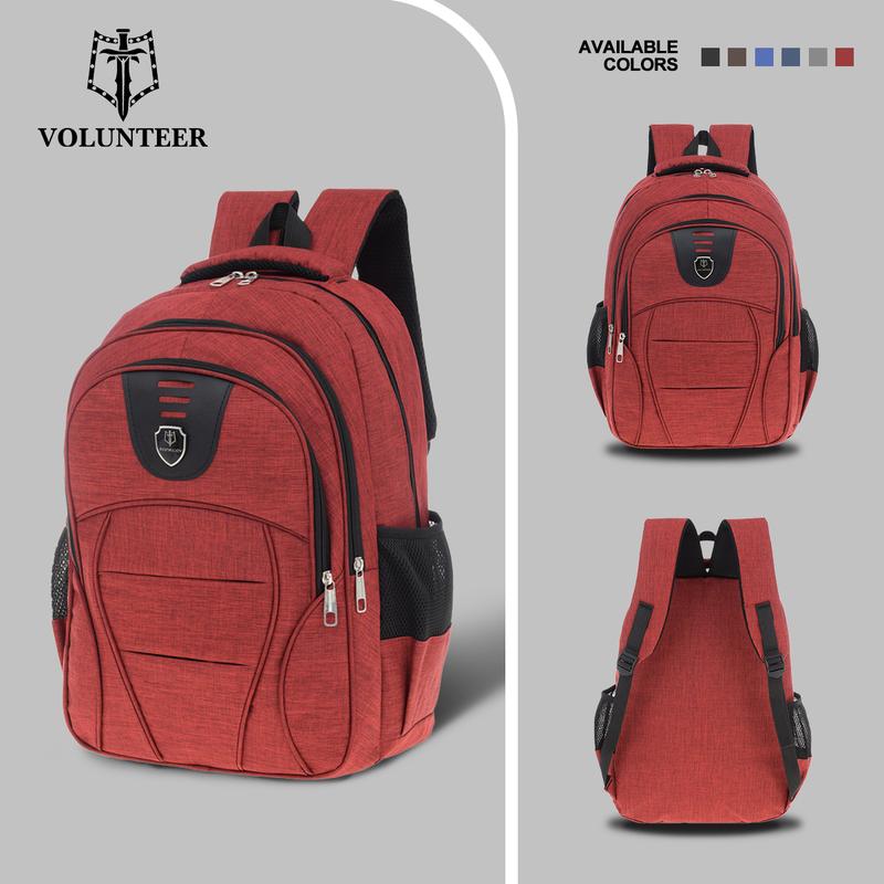 VOLUNTEER Backpack For Women And Men Fashion Solid Color School ...