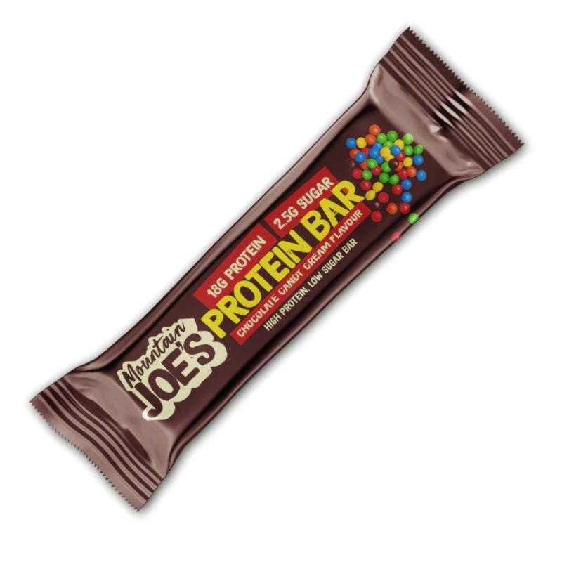 Mountain Joe Protein Bar 55g. 18g Protein 2.4g Sugar 231 Calorie ...