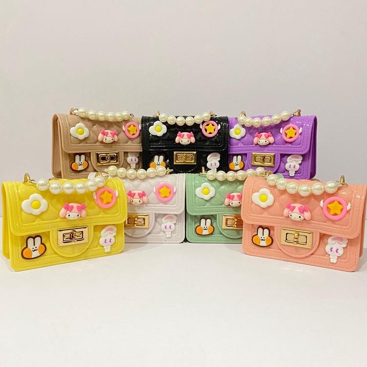 Tas Jelly Glossy Mutiara Mini Classic Pearl Gambar 3D - Shop | Tokopedia