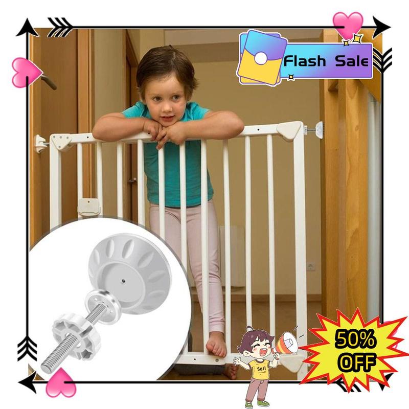 Hot Pressure Mounted Baby Gate Wall Protector Safety White Child ...