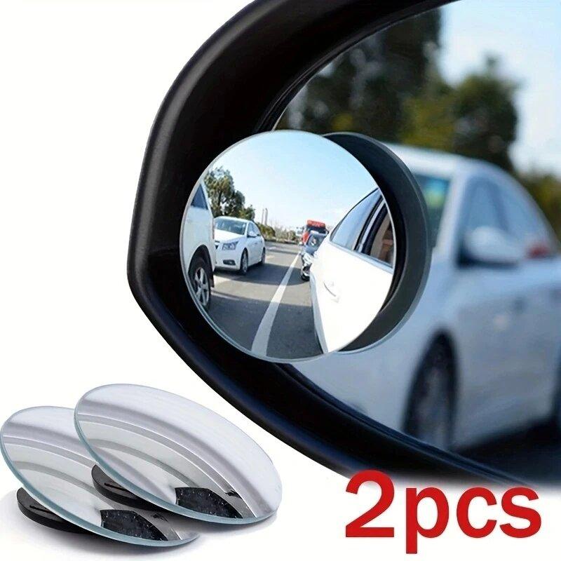 Adjustable Small Round Car Reverse Auxiliary Rearview Convex - TikTok ...