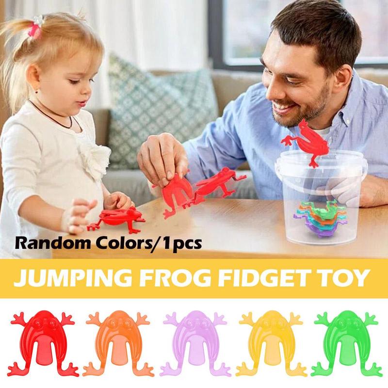 5/10pcs Jumping Frogs Plastic Toy Desktop Game Fidget Toy Children ...