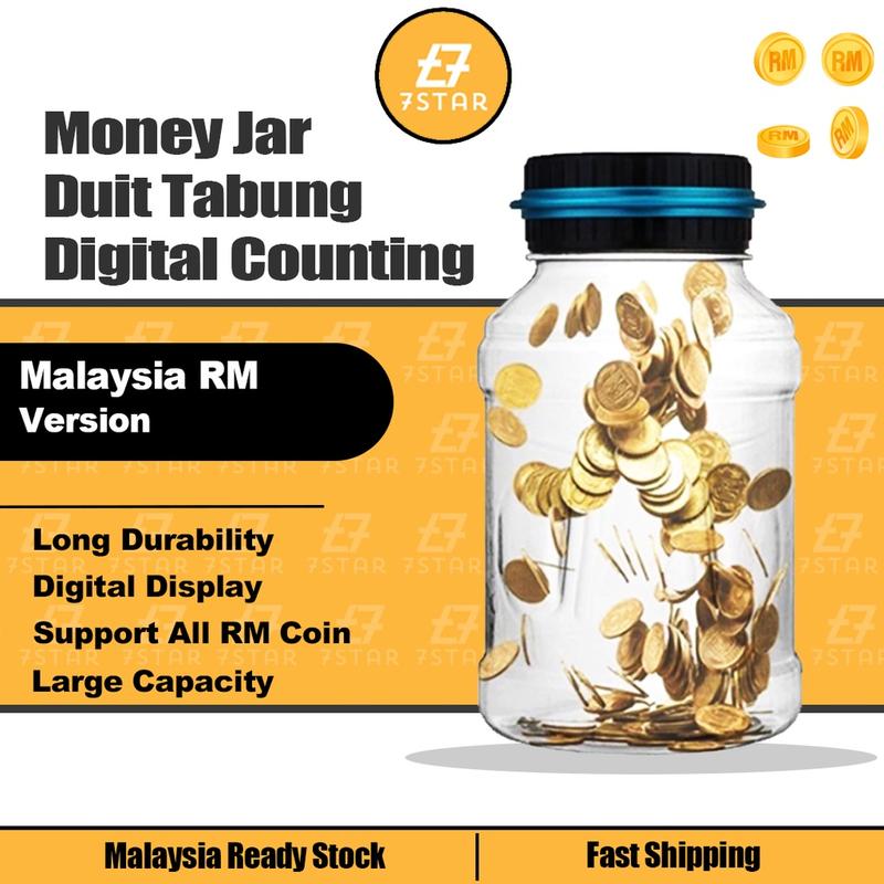 7star Tabung Duit Digital Piggy Bank Coin Savings LCD Counting - TikTok ...