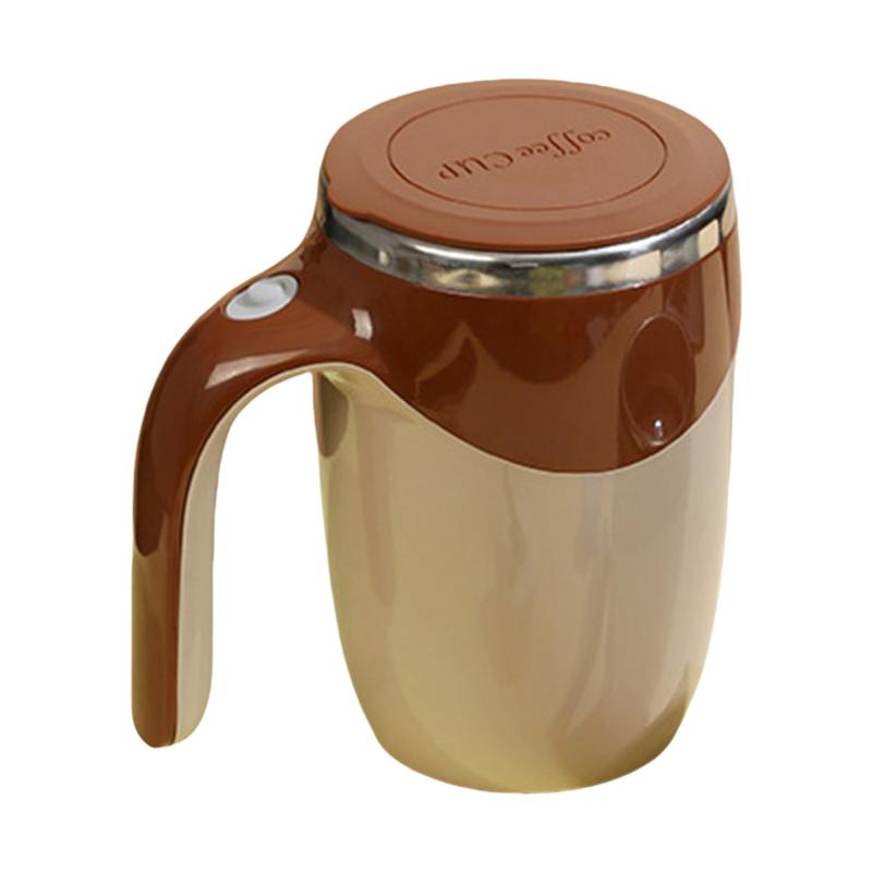 Stainless Steel Auto Stirring Mug Electric Rotating Coffee Mixing ...
