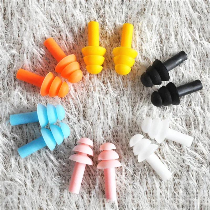 Soft Silicone Ear Plugs Sound Insulation Ear Protection Earplugs Anti ...