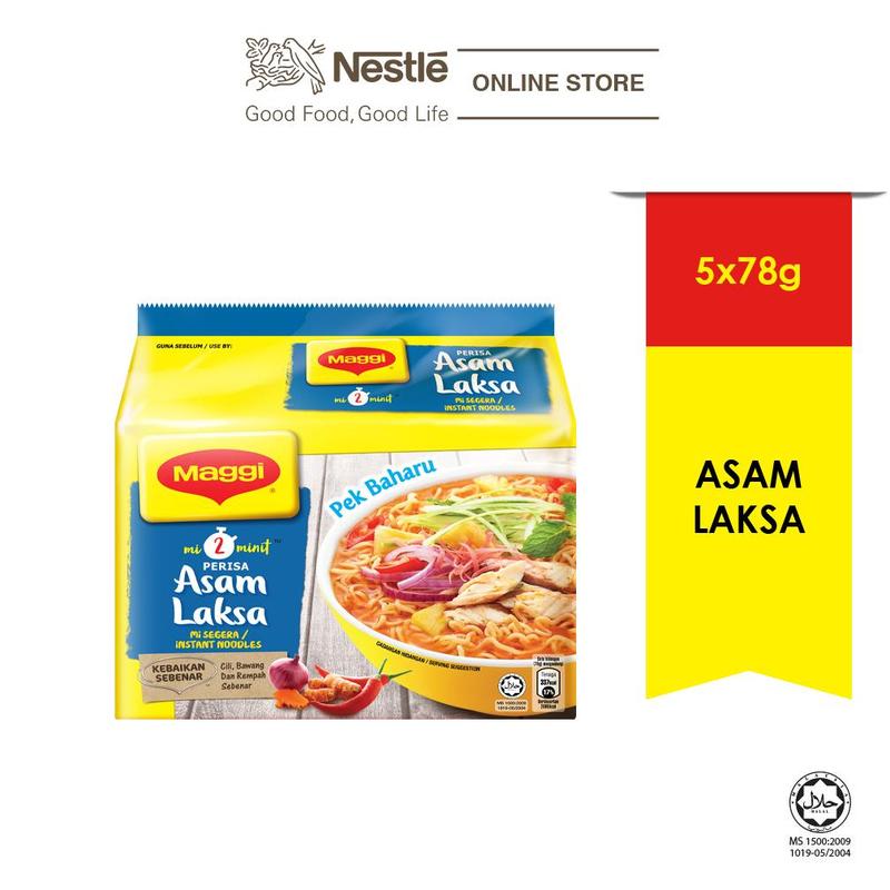 MAGGI 2-minit Asam Laksa 5x78g (Multipack) - TikTok Shop Malaysia