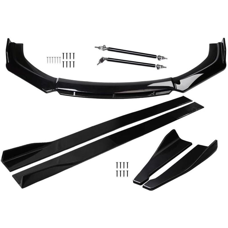 Universal 71.26 ''car front bumper lip spoiler body kits + 78.74"/ 2m ...