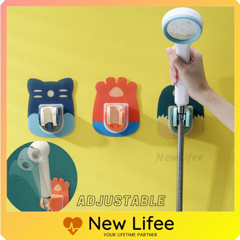 Multifunctional Cartoon Adjustable Shower Head Holder with Adhesive ...