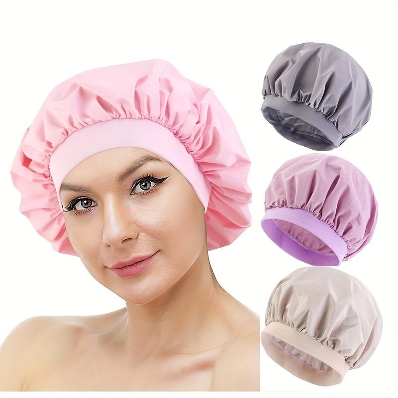 Waterproof Bath Cap, Reusable Women's Bath Cap, Elastic Bath - TikTok ...