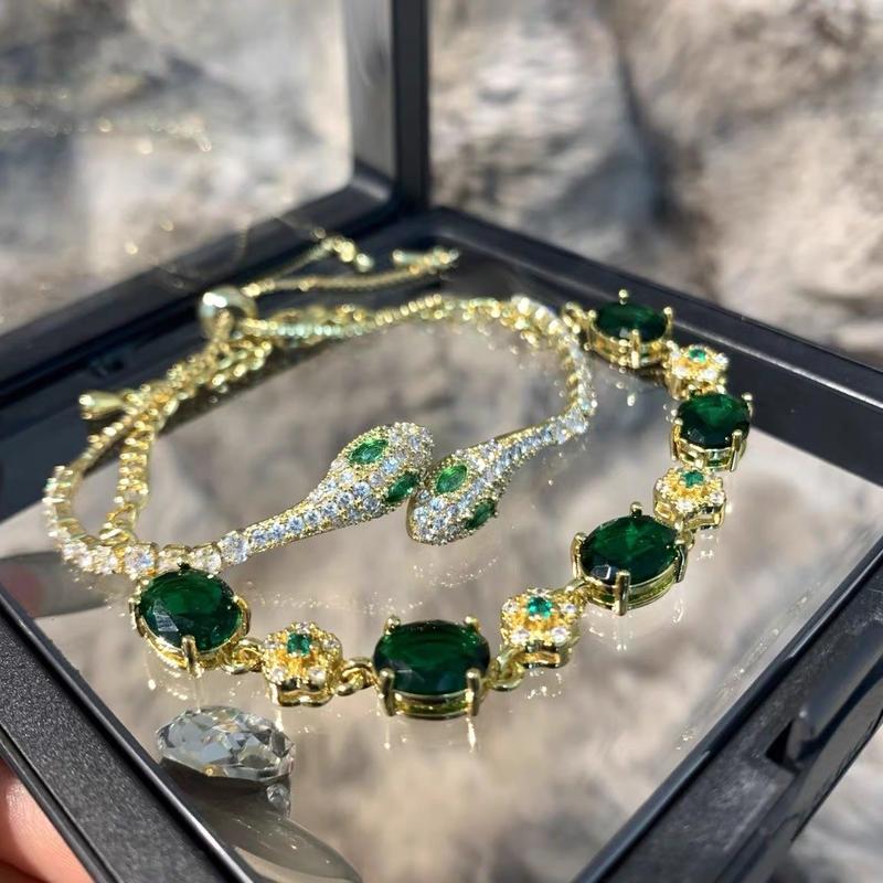 2025 New Spirit Snake Zircon Bracelet Design Sense Niche Temperament ...