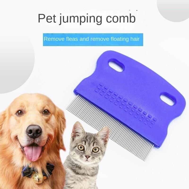 New Style Pet Fine-Tooth Comb Remove Floating Hair Flea Stainless ...