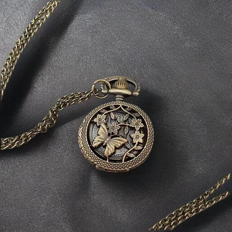 Jam Tangan Poket Kecil, Gaya Vintaj, Sesuai untuk Pelajar, Loket ...