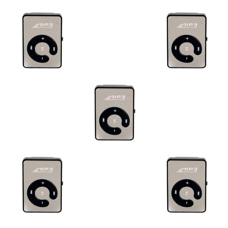 5 Set of Mirror Surface Mini MP3 Player Hiking Traveling Party - TikTok ...